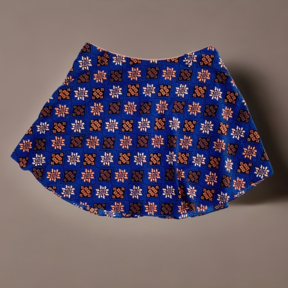 South Moon Under | Skirts | South Moon Under Blue Pattern Mini Circle ...